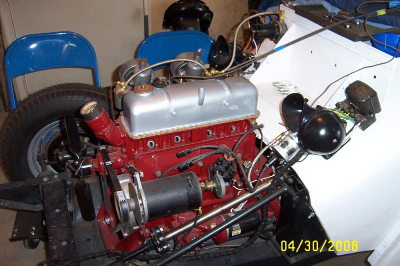 Bill Carrow's MG TD/Ready to spin up for oil pressure
