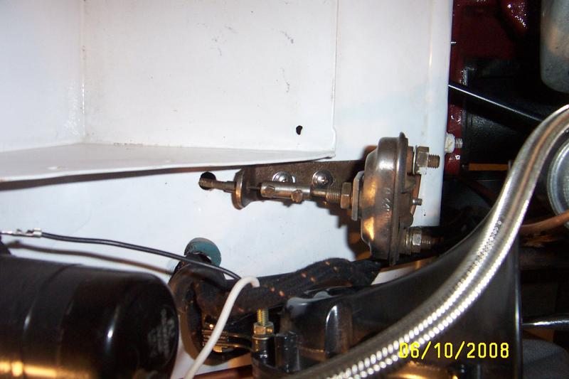 Bill Carrow's MG TD/Starter cable and switch installed