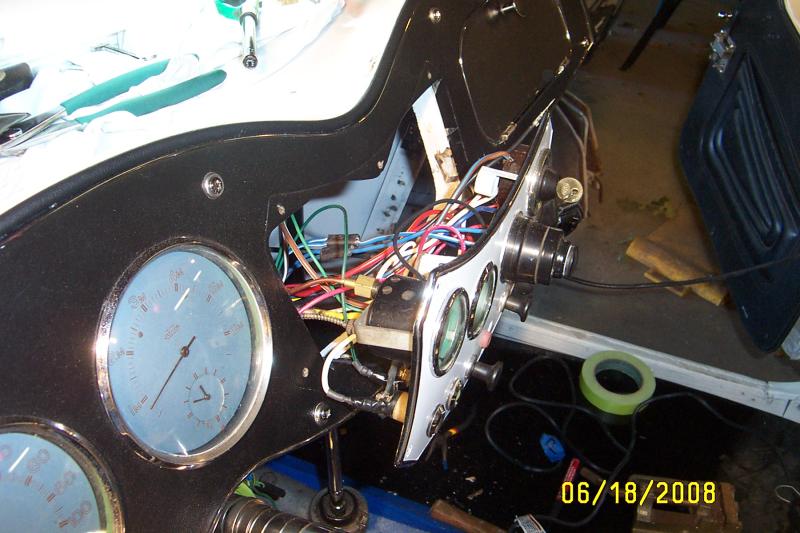 Bill Carrow's MG TD/Wiring instrument panel